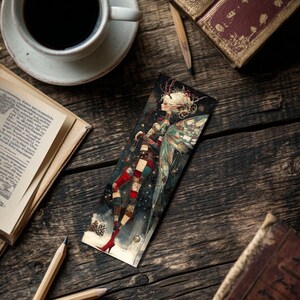 20 Unique Winter Christmas Fairies Printable Bookmark Designs ...