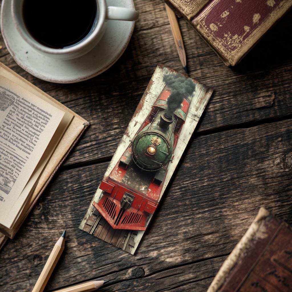 15 Unique Trains Printable Bookmark Designs + Printable Sheets ...