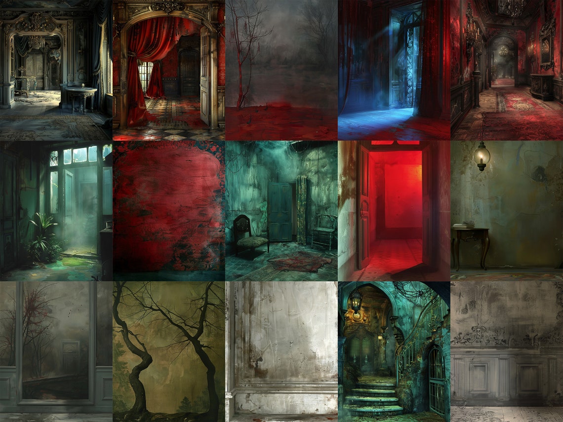 Dark Surreal Mysterious Midnight Characters 40 Clipart Png ...