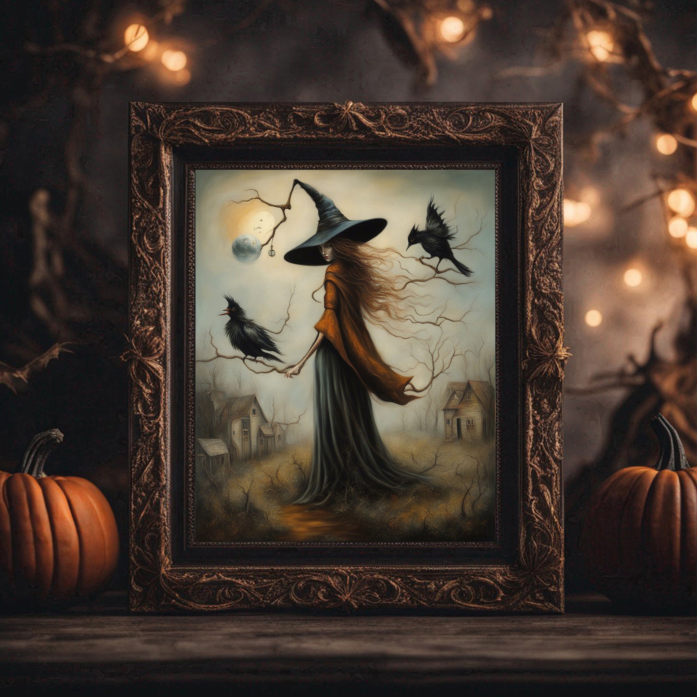 Collection of 20 Whimsical Witches, Digital Papers, Ready to Print for ...