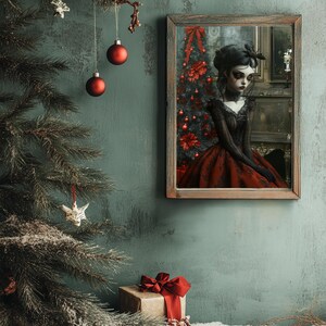 65 Png Goth Christmas Characters Bundle + 20 Backgrounds, DIY, Cards ...