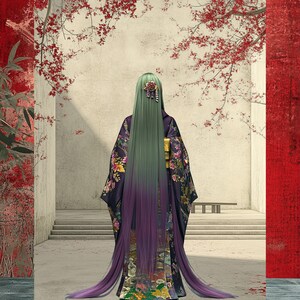 45 Japanese Peculiar People Portraits Clipart Bundle + 20 Backgrounds ...