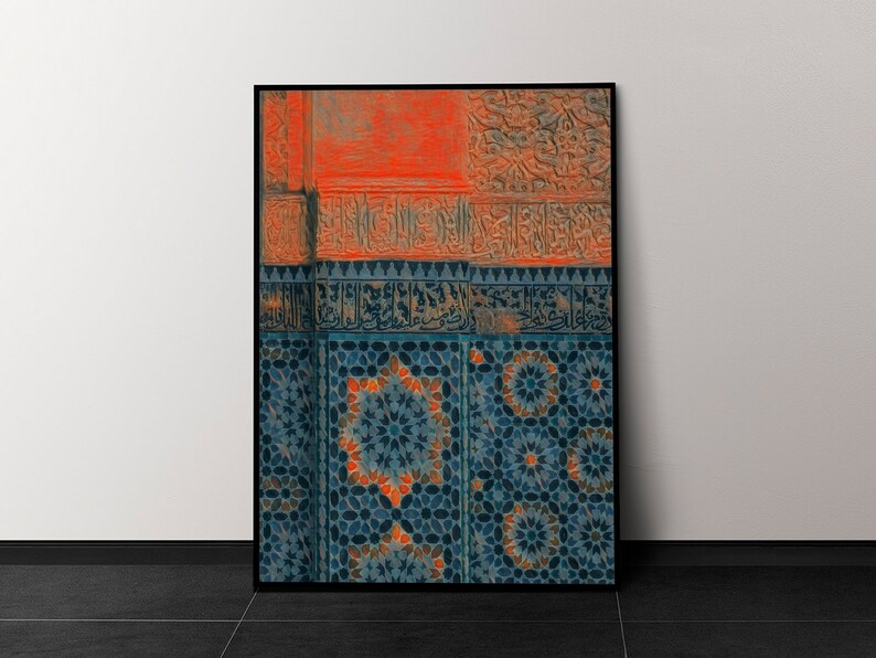 Moroccan Wall Decor Colourful Printable Art Morocco Wall | Etsy