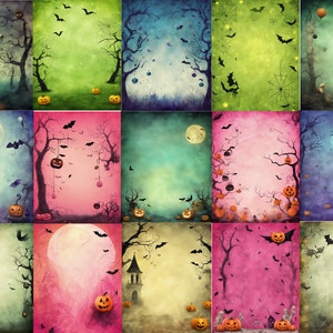 Vibrant Halloween Clipart Pack - 45 Whimsical Designs and 15 ...