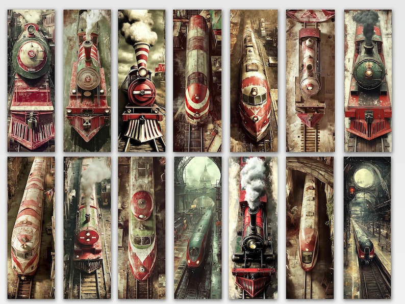 15 Unique Trains Printable Bookmark Designs + Printable Sheets ...