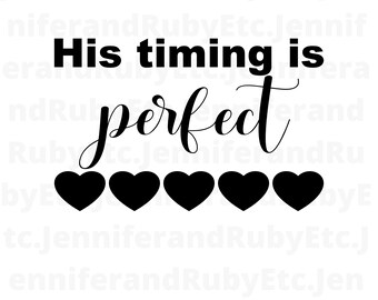 Perfect Timing Svg - Etsy