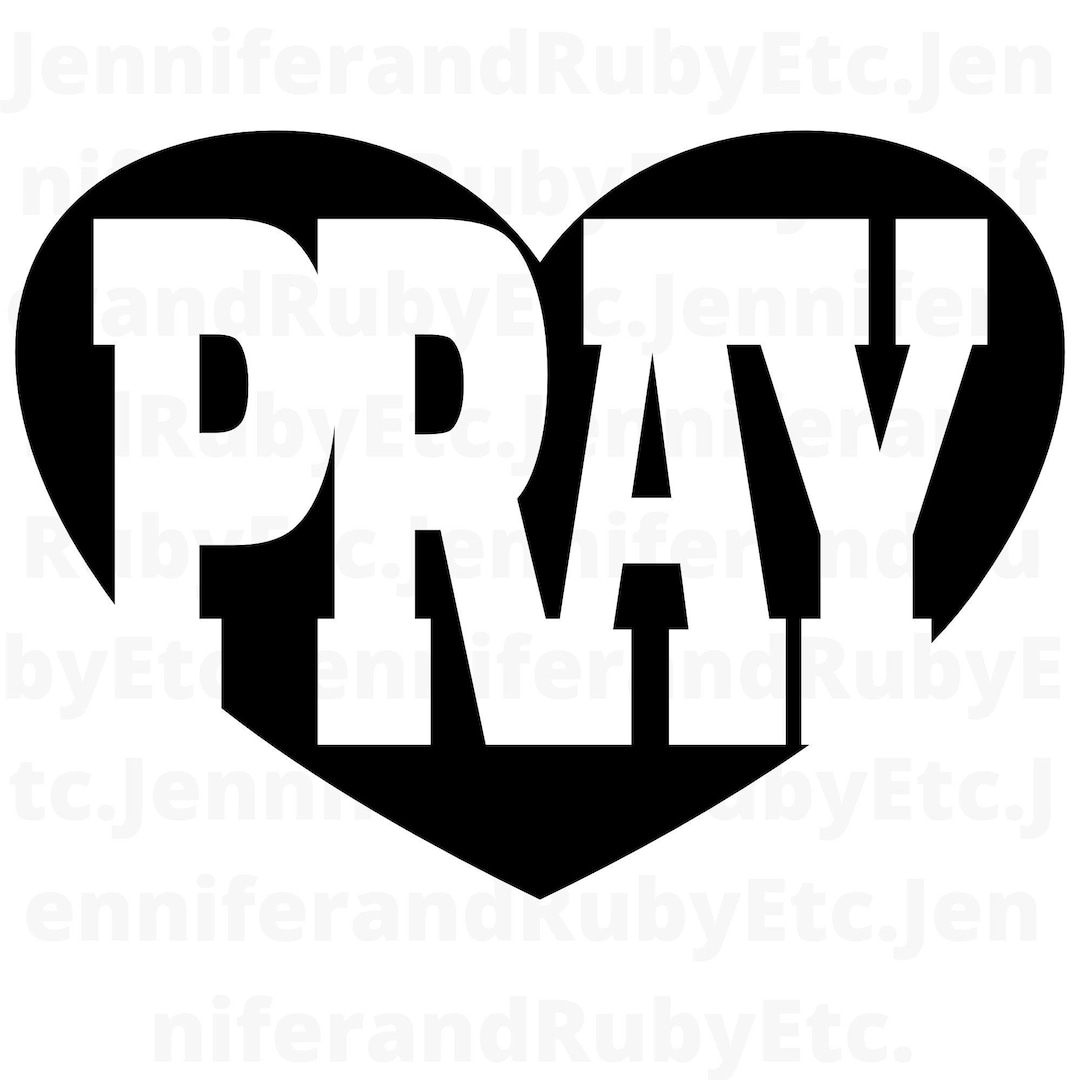 Pray; Praying Graphic; Jesus; Religion; God; Bible; Cricut; Silhouette ...