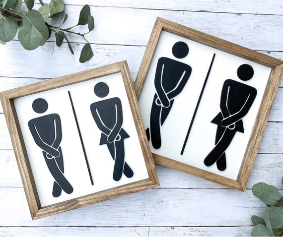 Funny Bathroom Sign Bathroom People Potty Humor - Etsy