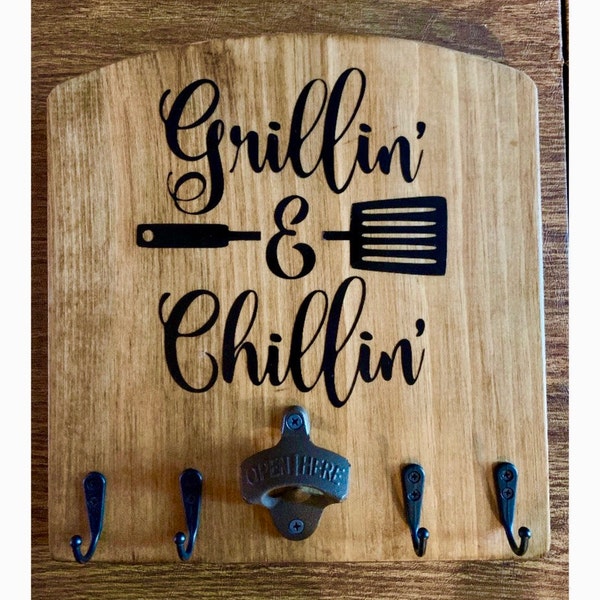 Grillin and Chillin Sign - Etsy