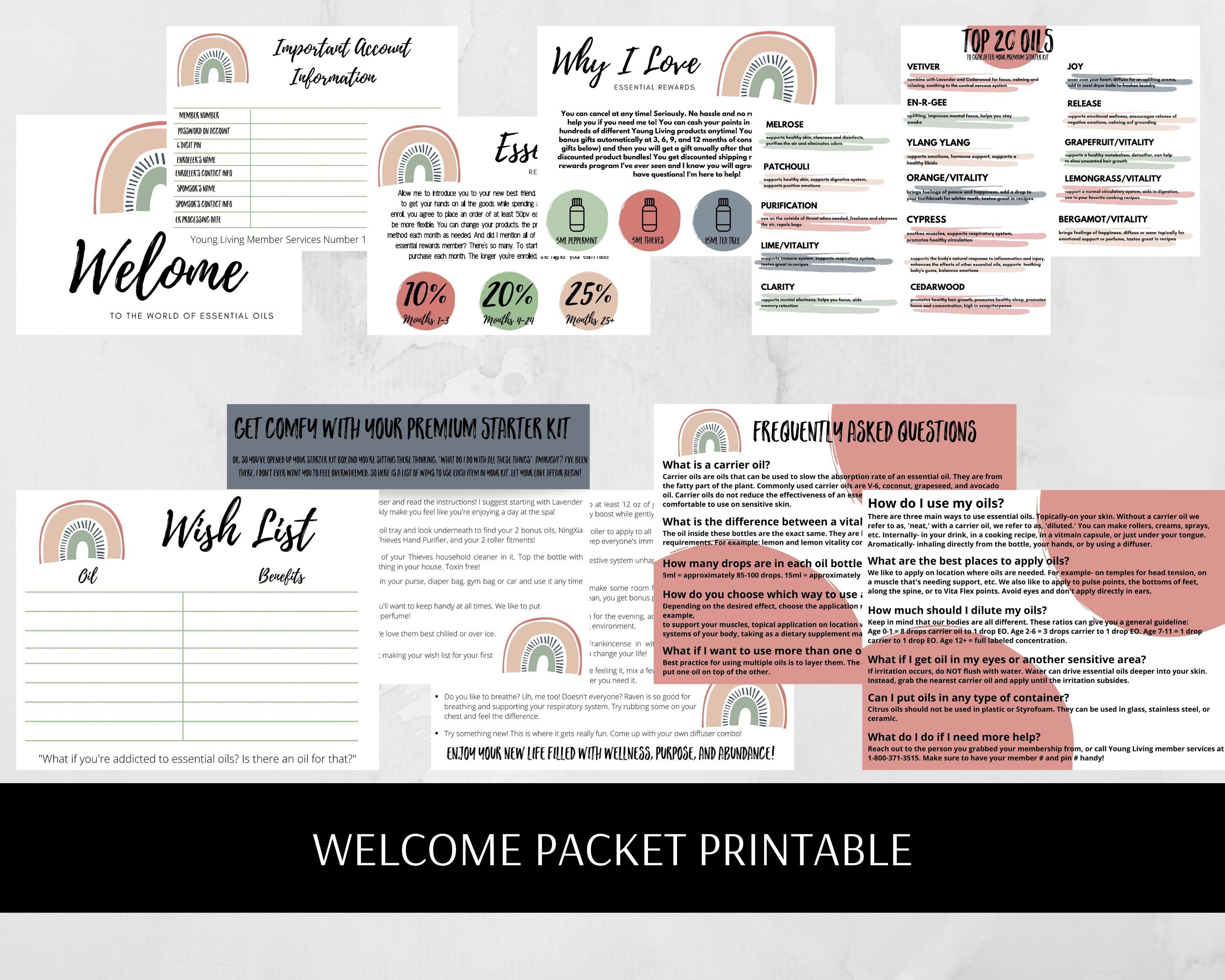 Rainbow Welcome Packet for New Members | Digital Download | Young ...