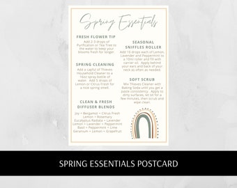 Spring Diffuser Blend Postcard Young Living Essential Oils | Etsy