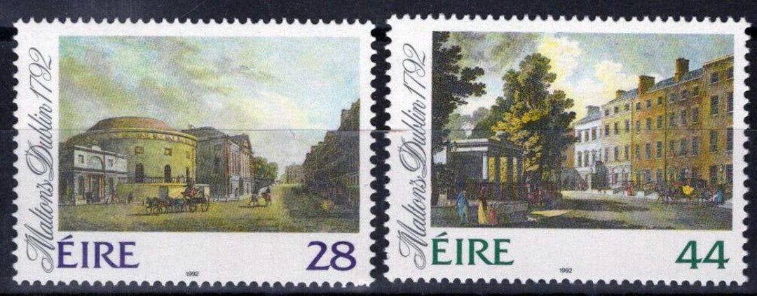 Ireland 1992 Views of Dublin Set of 2 Postage Stamps Mint Never Hinged ...