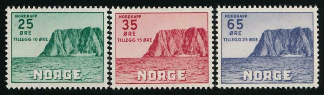 Norway 1957 Landscape Set of 3 Postage Stamps Mint Never Hinged - Etsy