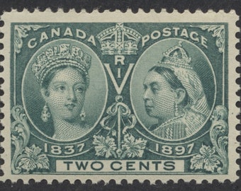 Queen Victoria 2 Cent Canada Maple Leaf Postage Stamp Issued 1897 - Etsy
