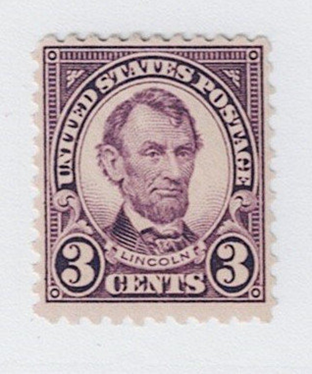 Abraham Lincoln 3-cent US Postage Stamp Issued 1923 - Etsy