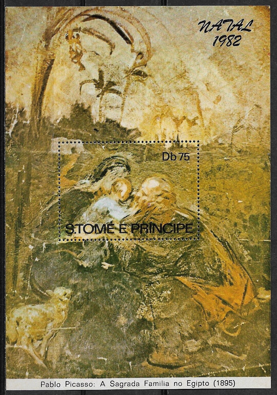 Picasso Flight Into Egypt St Thomas and Prince Postage Stamp Souvenir ...