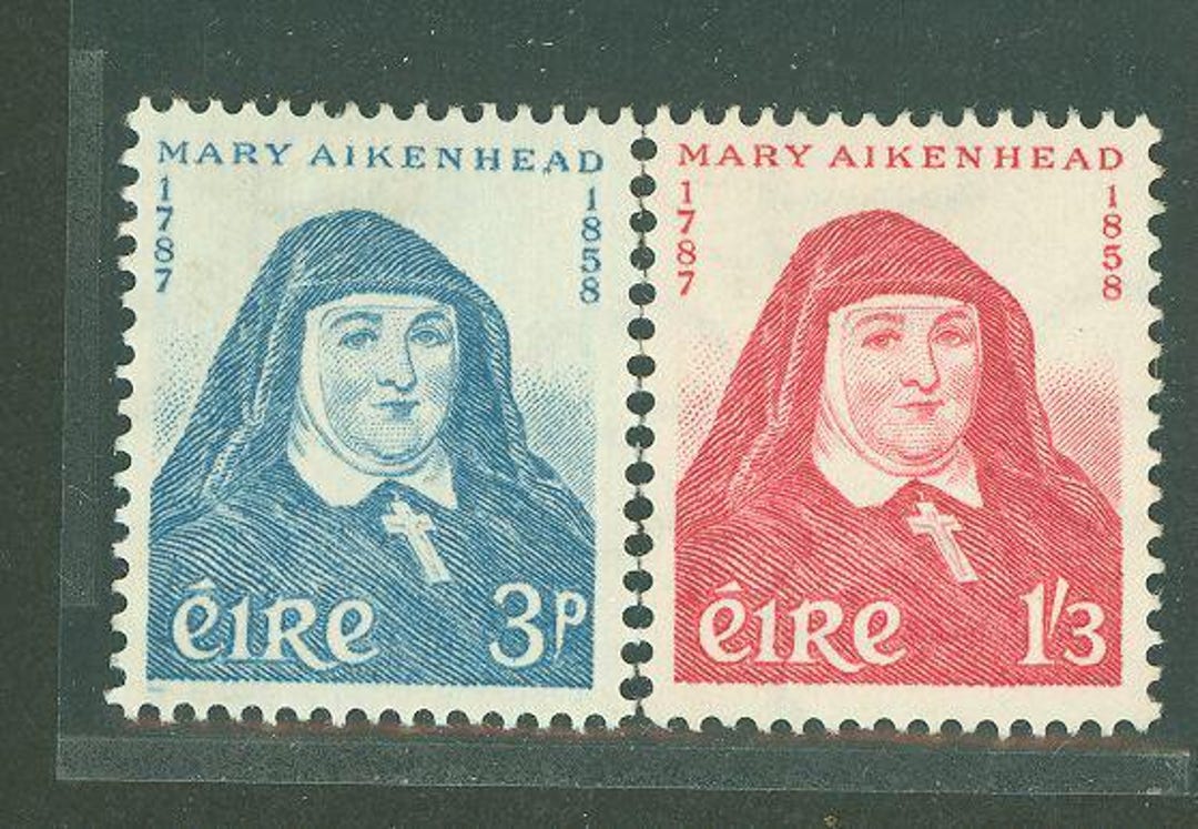 Ireland 1958 Mother Mary Aikenhead Set of 2 Postage Stamps Mint Never ...