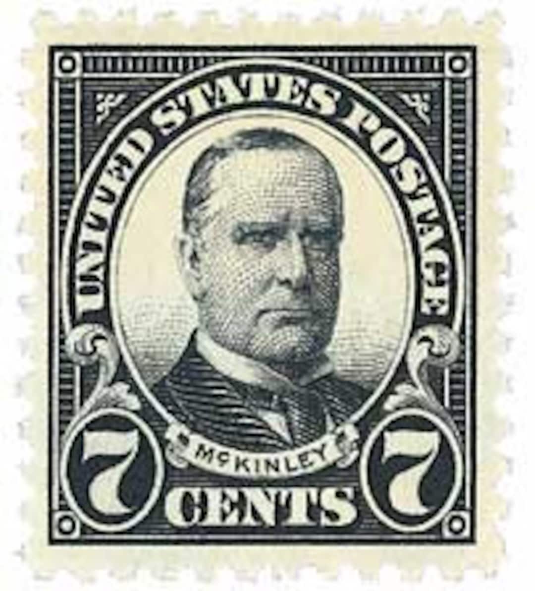 William Mckinley 7-cent United States Postage Stamp Issued 1923 - Etsy