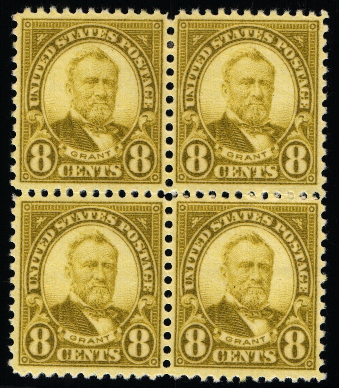 Ulysses S Grant Block of Four 8-cent United States Postage Stamps ...