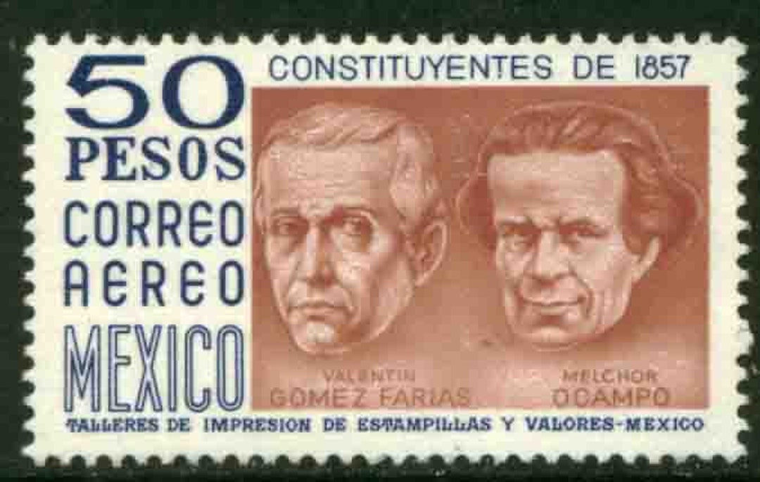 Mexico 1975 Constitution of 1857 Air Mail Postage Stamp Mint Never ...