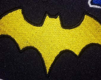 Yellow Bat Symbol Patch 427A 2 Inch Diameter Embroidered - Etsy