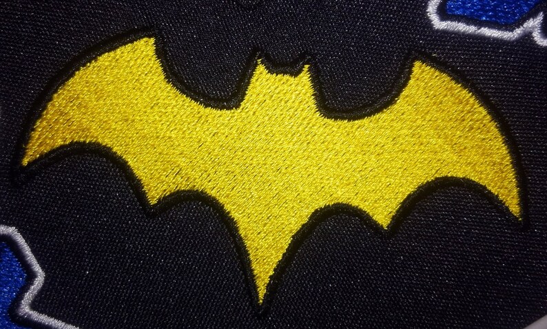 Batgirl Bat Symbol Embroidered Patch 3.5 4.5 5.5 6.5 inch. | Etsy