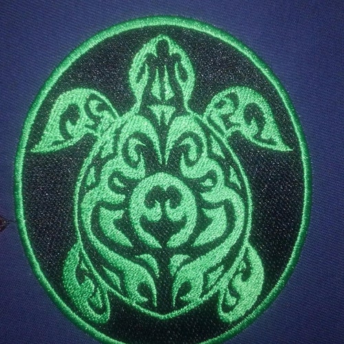 Turtle Patrol Embroidered Patch With Hook and Loop Fastener - Etsy