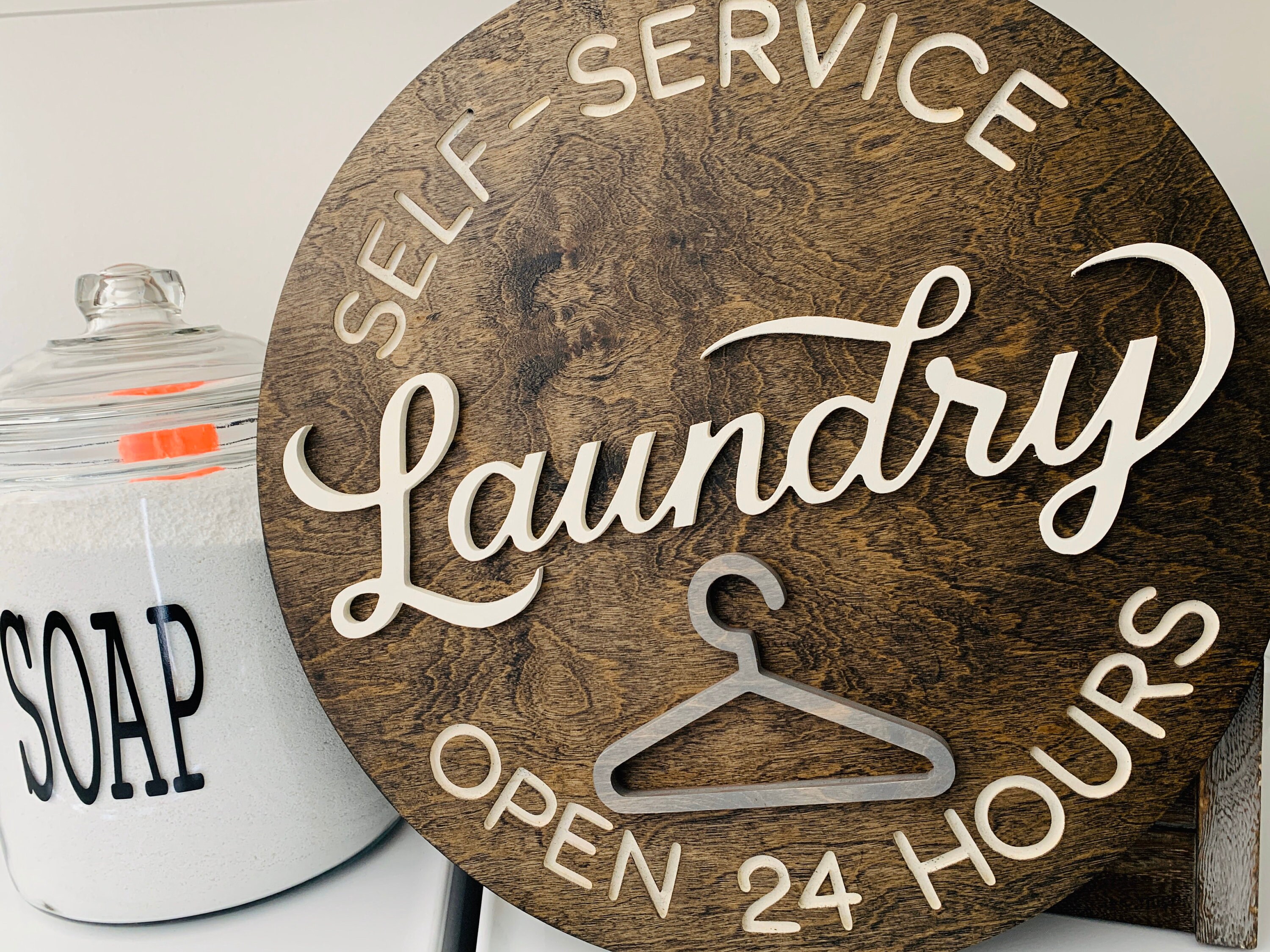 18 Laundry Sign Self Service Open 24 Hours Wash and - Etsy UK