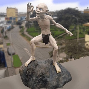 Gollum Lotr/hobbit 3D Printed Unpainted Unassembled Resin Model Kit - Etsy