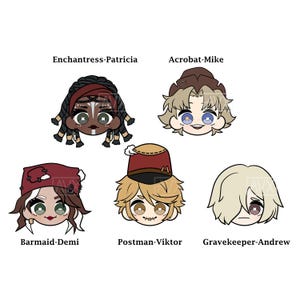 Identity V Chibi Stickers - Etsy