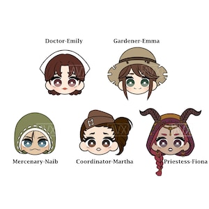 Identity V Chibi Stickers - Etsy
