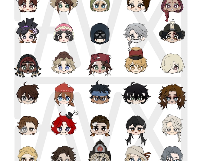 Identity V Chibi Stickers - Etsy