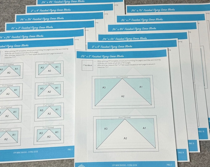 FPP Template Pack: Flying Geese - Etsy