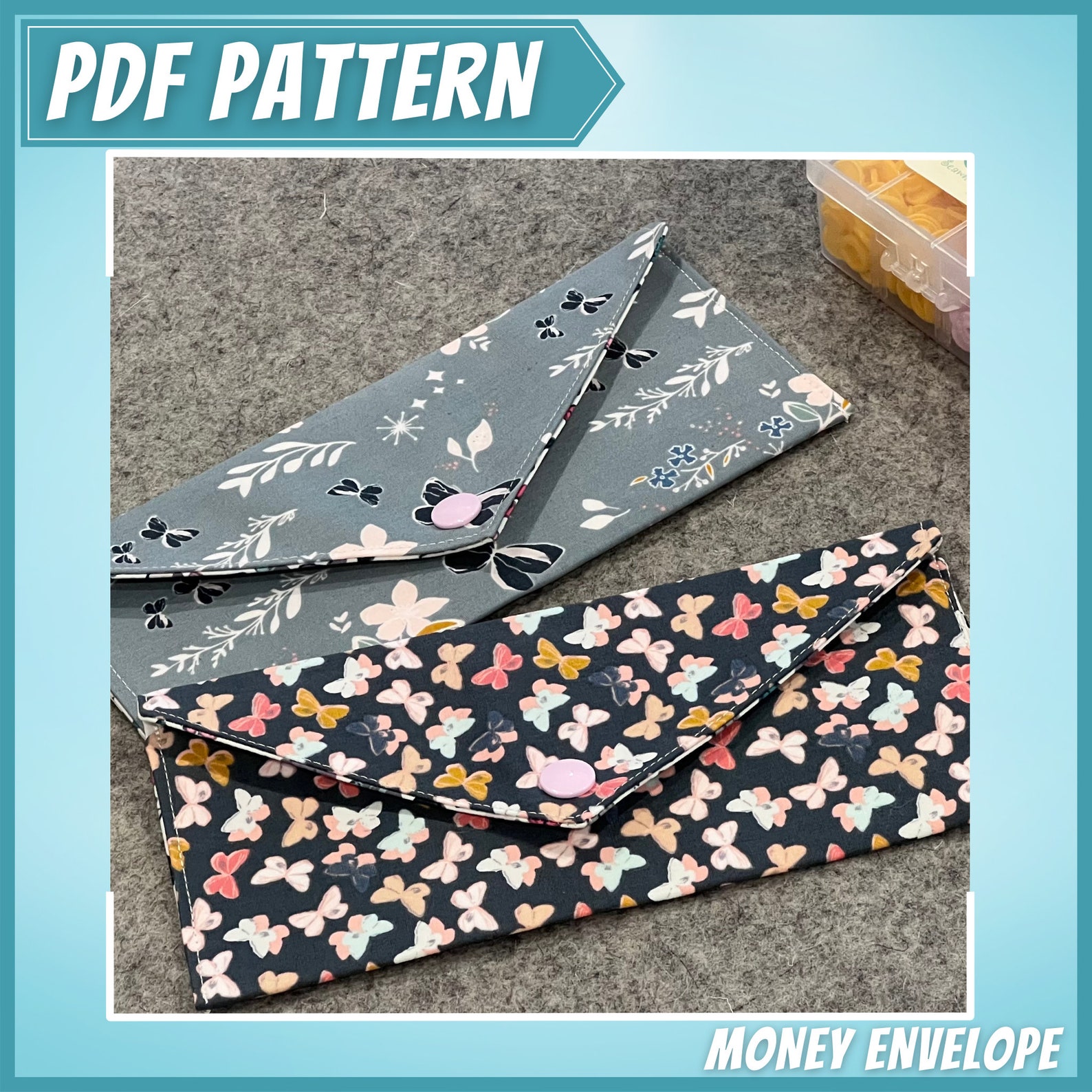 PDF Pattern: Money Envelope envelope Styled Snap Wallet - Etsy