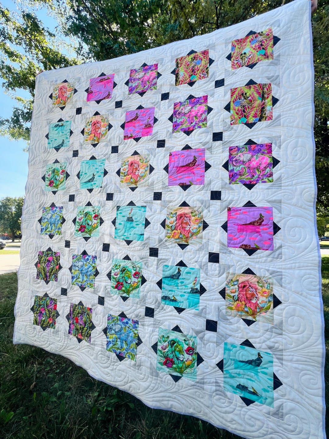 Trellis Garden Quilt Pattern (PDF) - Etsy