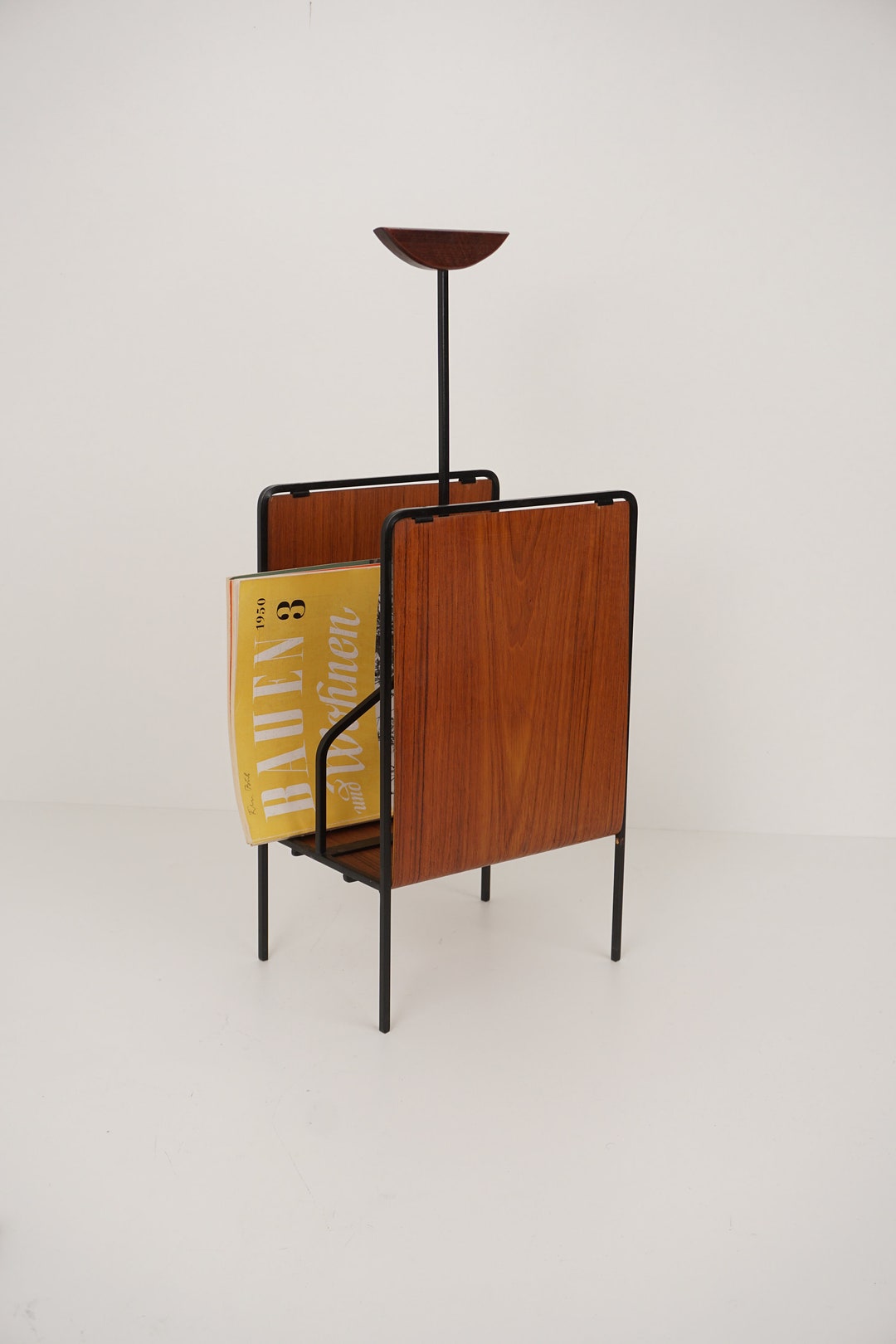 Vintage Newspaper Rack 50s 60s TEAK Teak Wood Newspaper Rack - Etsy