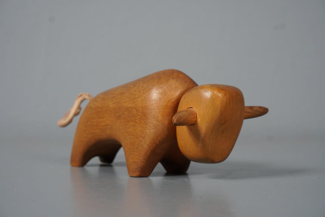 Vintage Bull 60s 70s Taurus Scandinavian Figurine Sculpture - Etsy