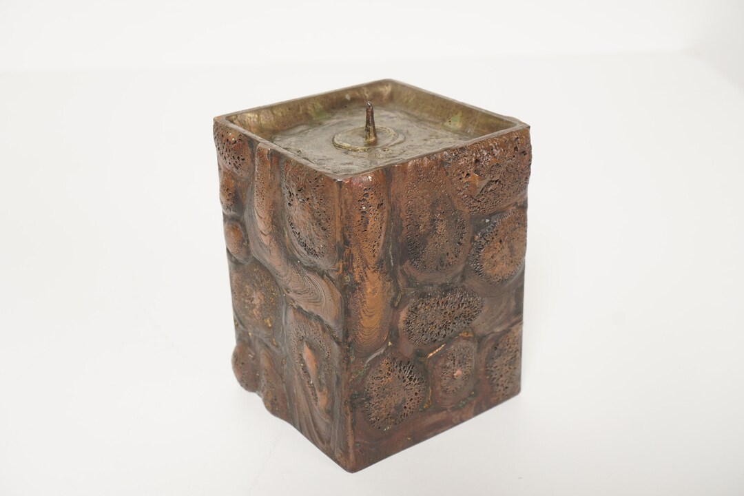 Vintage Candlestick, Candle Holder, 1960s/70s, Mid-century Bronze ...
