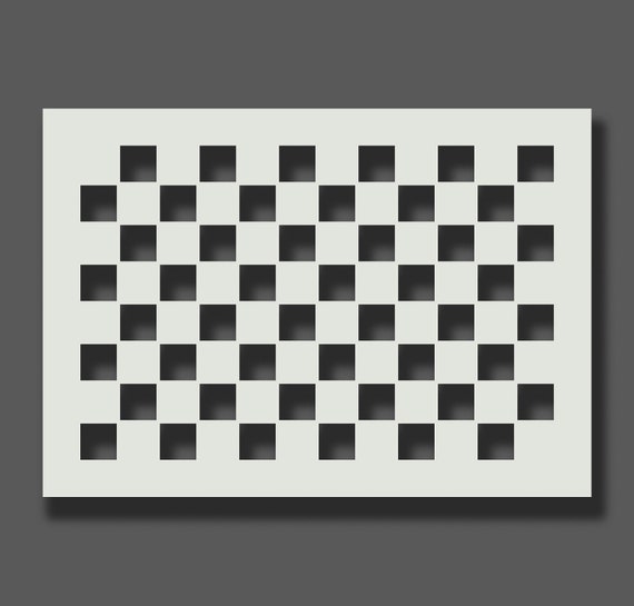 Check / Chequered / Chess Pattern Stencil Reusable Stencils - Etsy