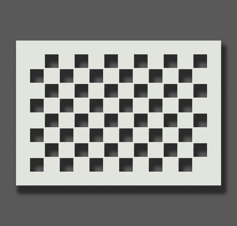 Check / Chequered / Chess Pattern Stencil Reusable Stencils - Etsy