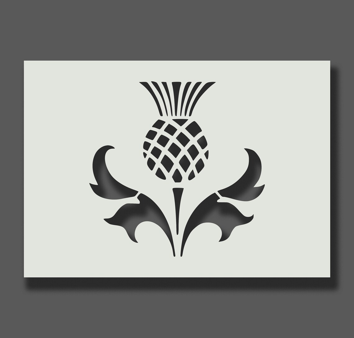 Thistle Stencil Reusable Stencil for Wall Art Home Décor | Etsy UK