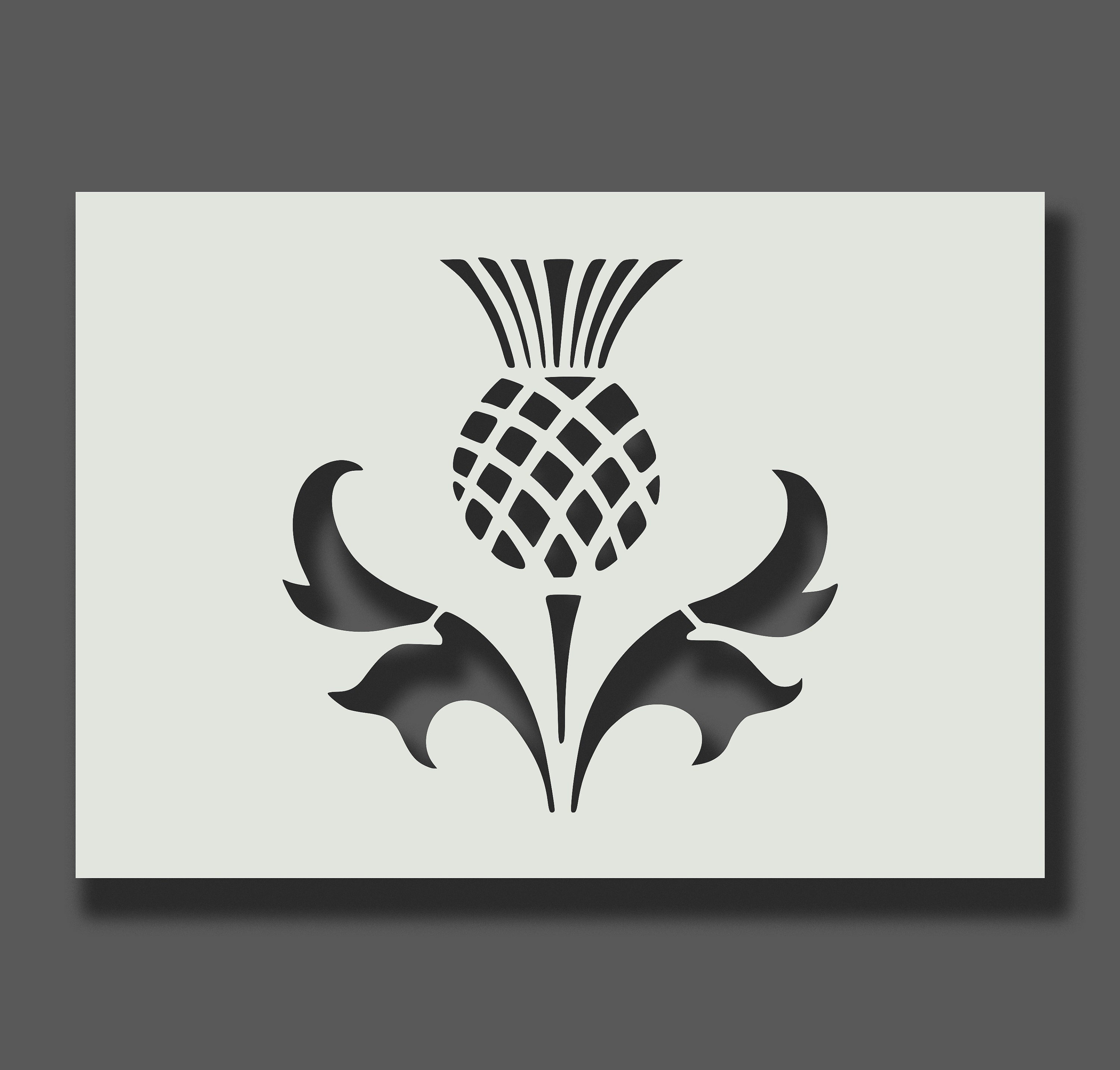 Thistle Stencil Reusable Stencil for Wall Art Home Décor | Etsy UK