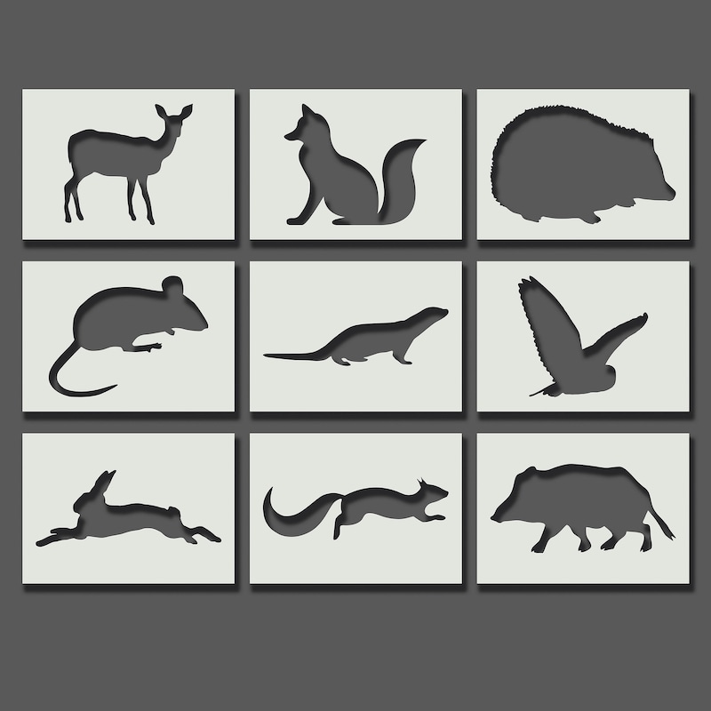 Rabbit Stencil - Etsy