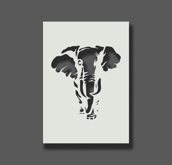 Elephant Stencil Reusable Stencils for Wall Art Home Décor | Etsy UK