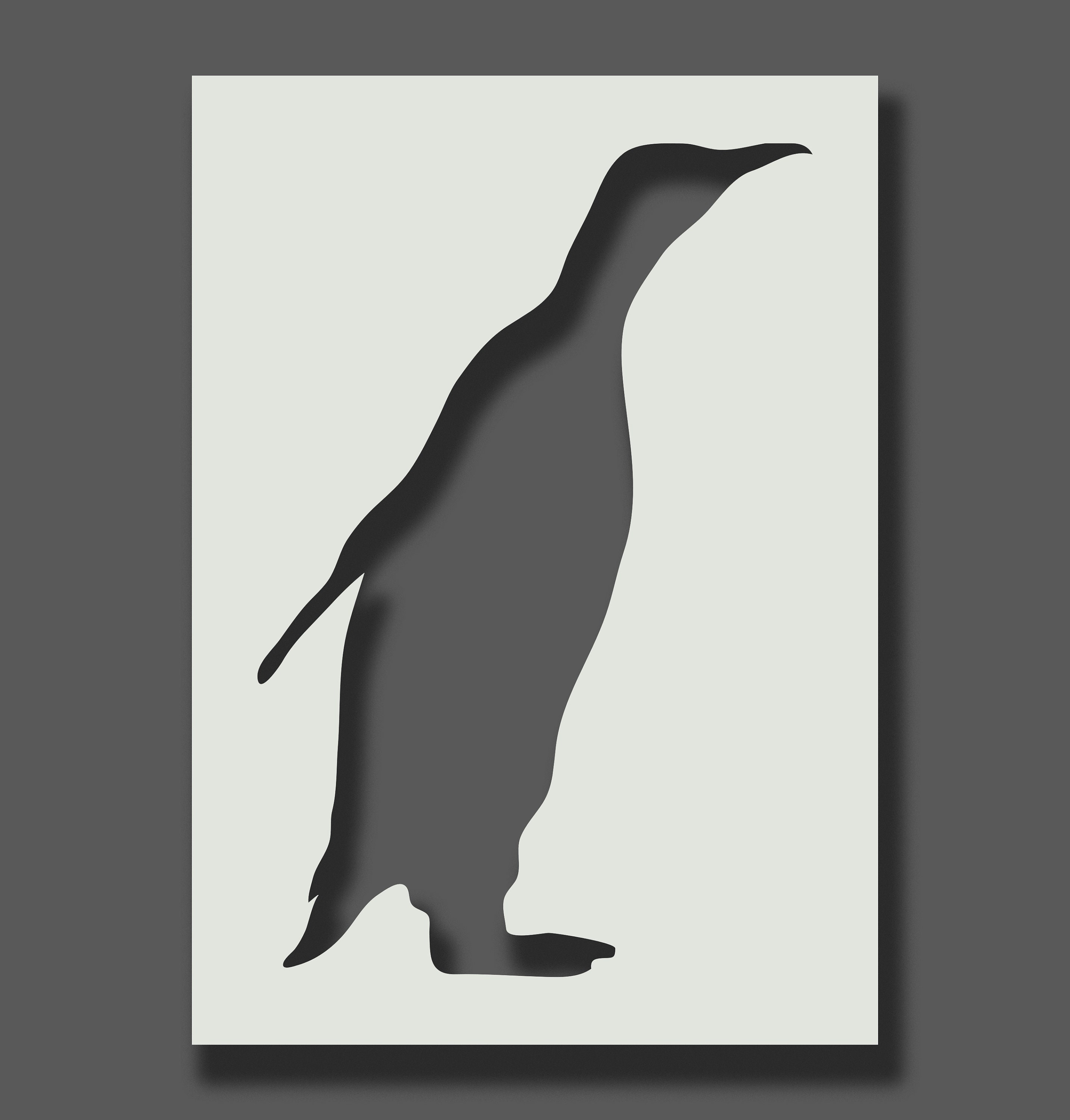 Penguin Stencils Reusable Stencils for Wall Art Home Décor | Etsy