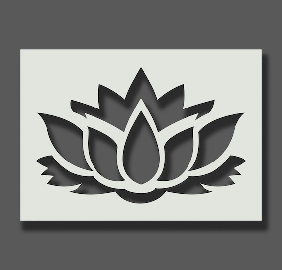 Lotus Wall Stencil