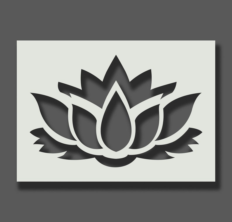 Lotus Flower Stencils Reusable Stencils for Wall Art Home - Etsy
