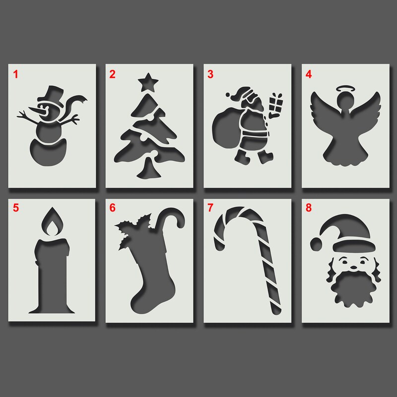 Christmas Stencils - Etsy