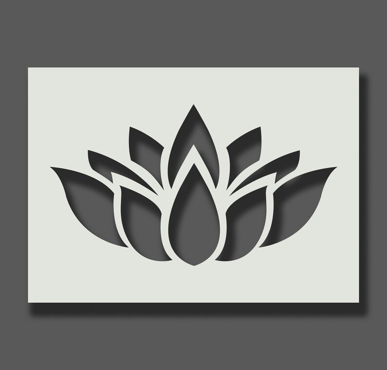 Lotus Flower Stencils Reusable Stencils for Wall Art Home - Etsy