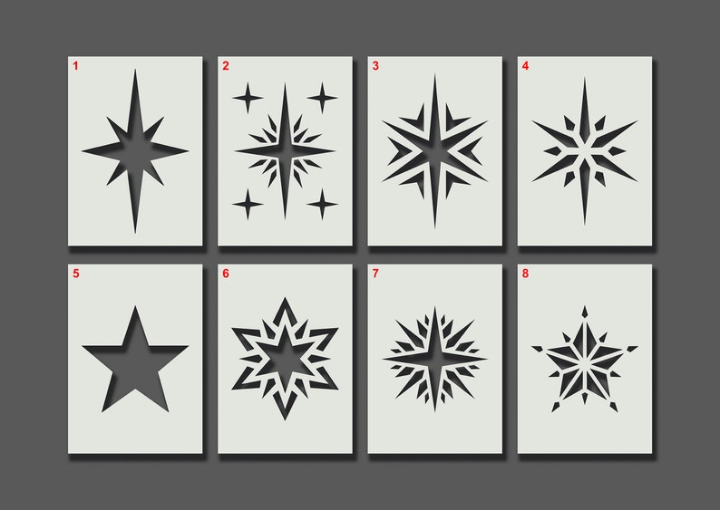 Star Stencils Reusable Stencils for Wall Art Home Décor - Etsy